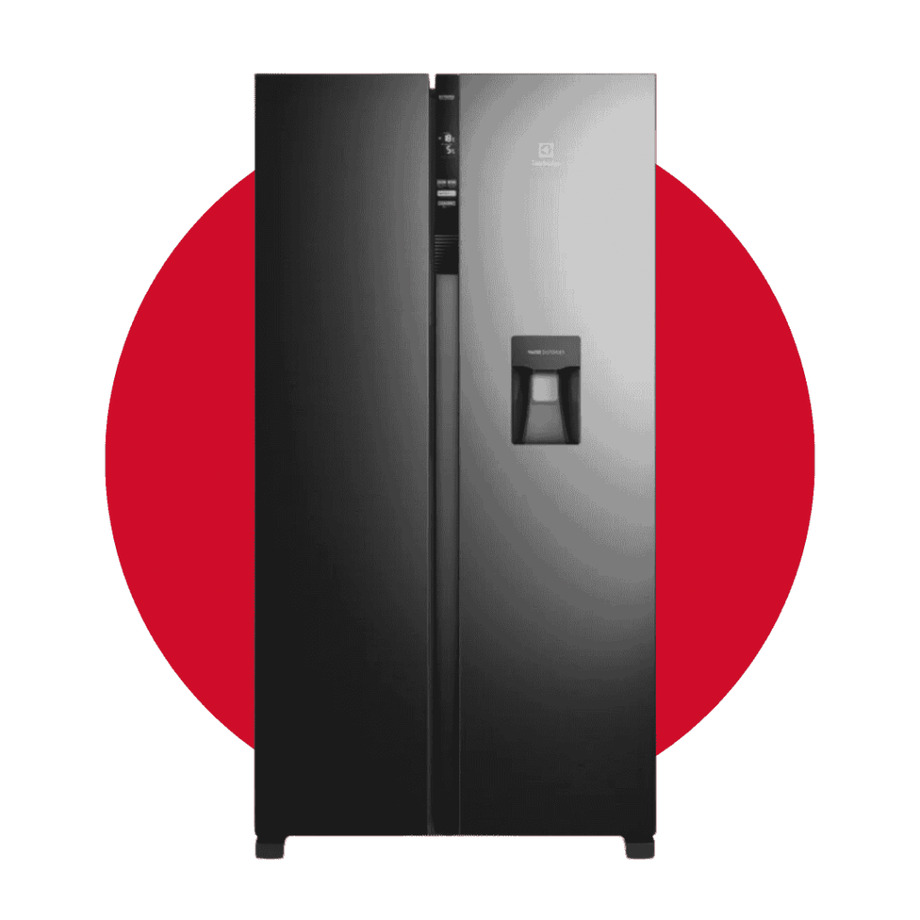 NEVERA ELECTROLUX SIDE BY SIDE C/DISP NEGRA 518LT - TECNOCOSTO