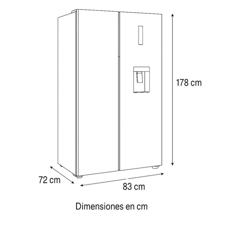 NEVERA RCA SIDE BY SIDE 538 LITROS PANEL TOUCH - TECNOCOSTO